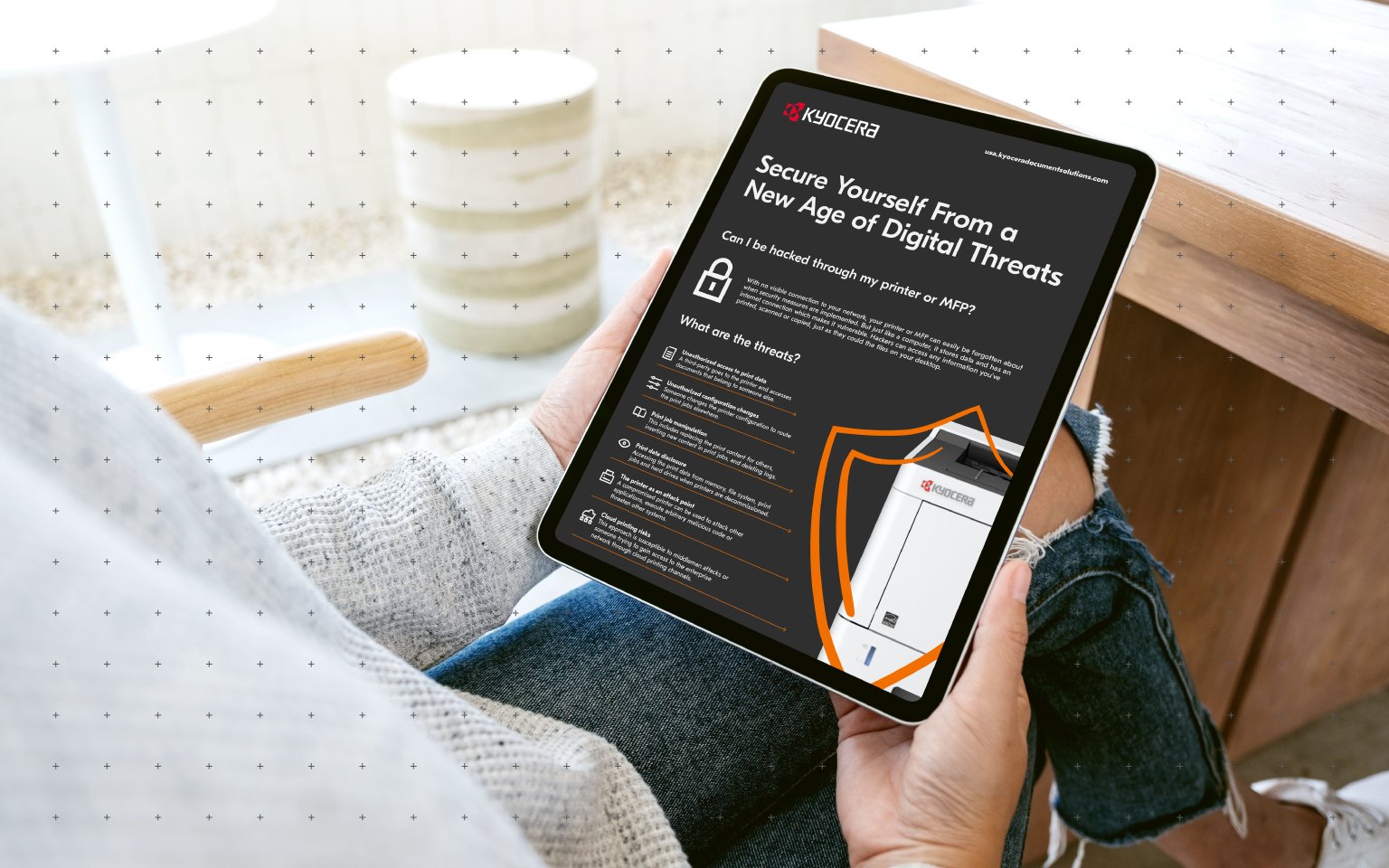 Infographic to secure your printing devices - Kyocera